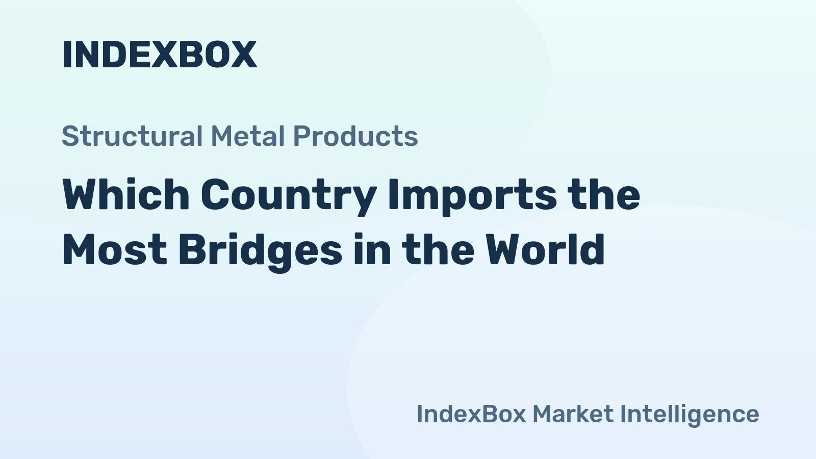 Which Country Imports the Most Bridges in the World?