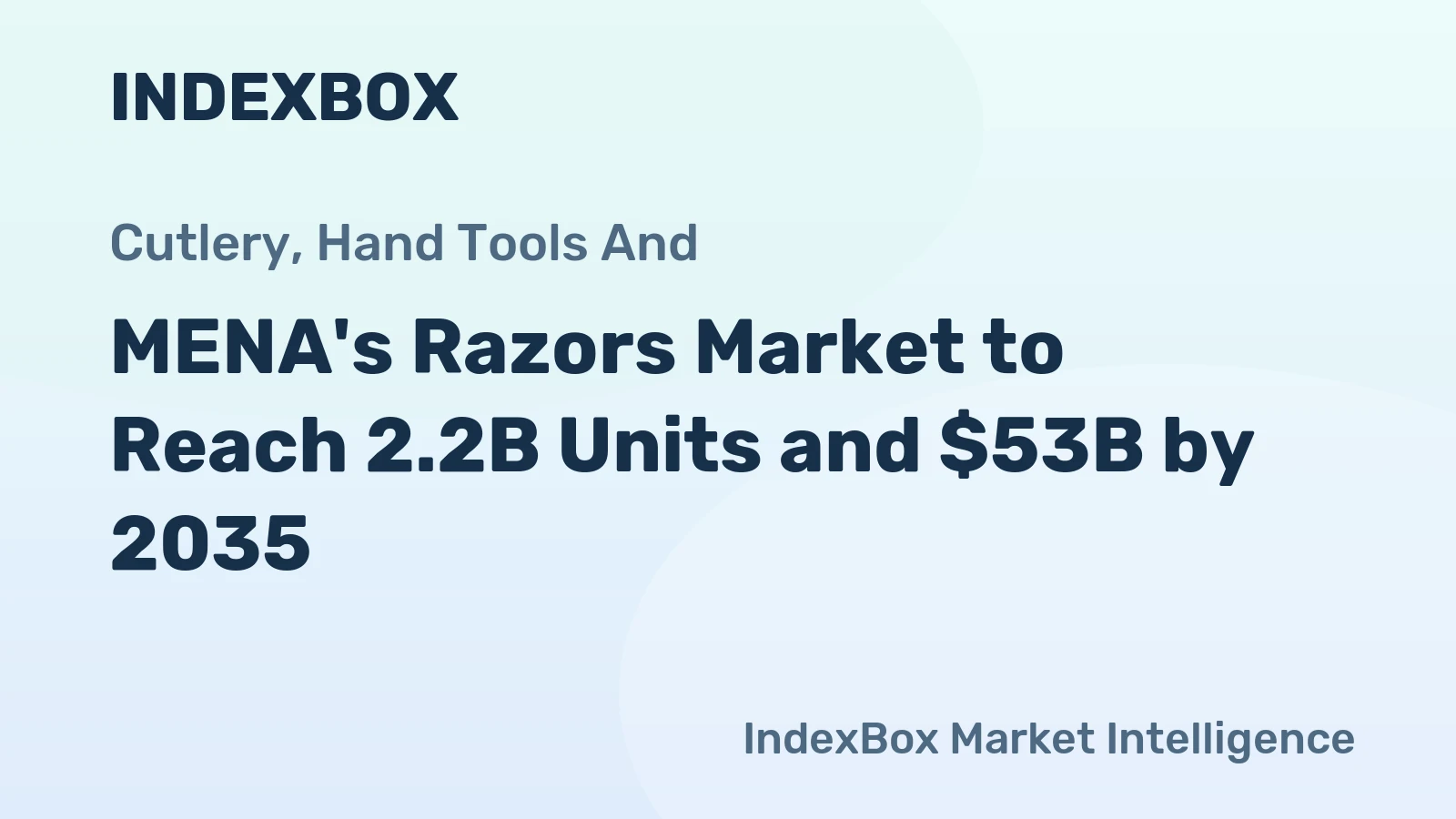 MENA's Razors Market to Reach 2.2B Units and $53B by 2035