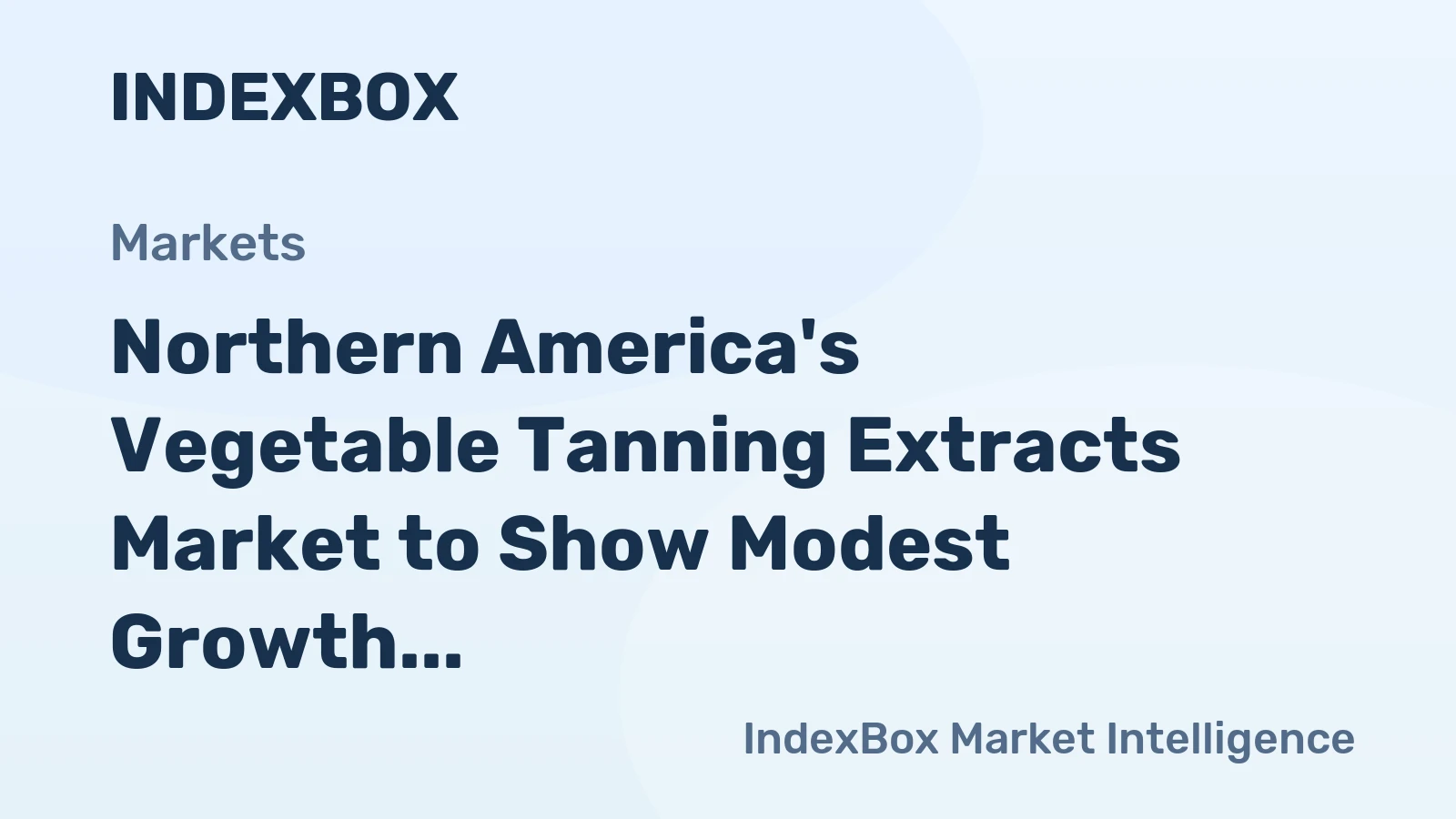Northern America's Vegetable Tanning Extracts Market to Show Modest Growth with CAGR of +0.2% from 2024 to 2035