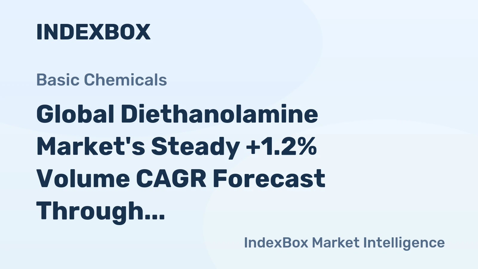 Global Diethanolamine Market's Steady +1.2% Volume CAGR Forecast Through 2035