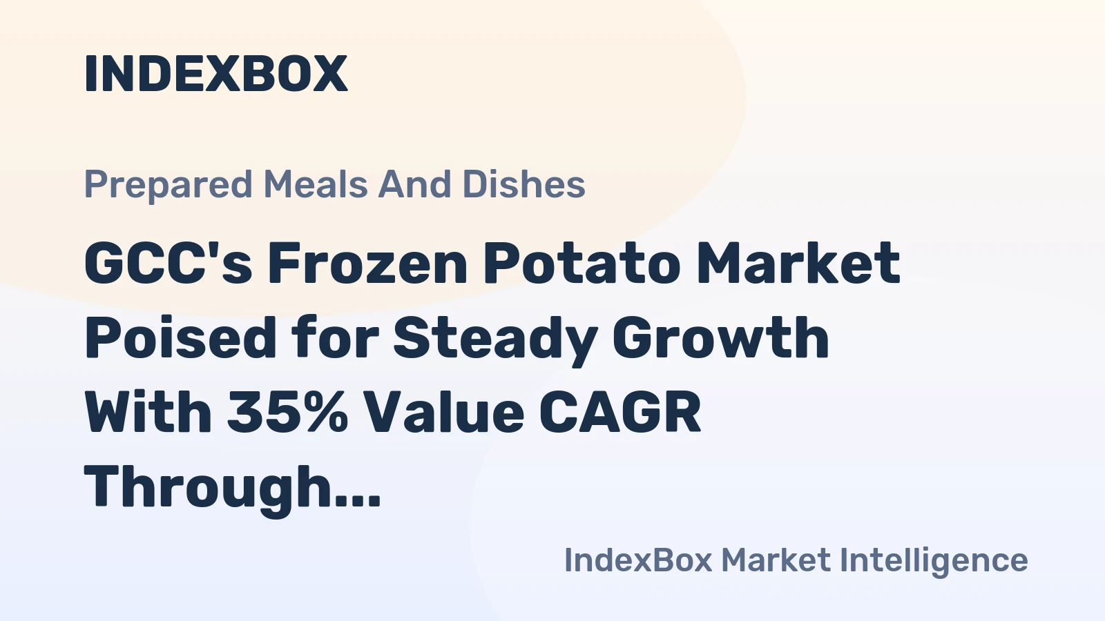 GCC's Frozen Potato Market Poised for Steady Growth With 35% Value CAGR Through 2035
