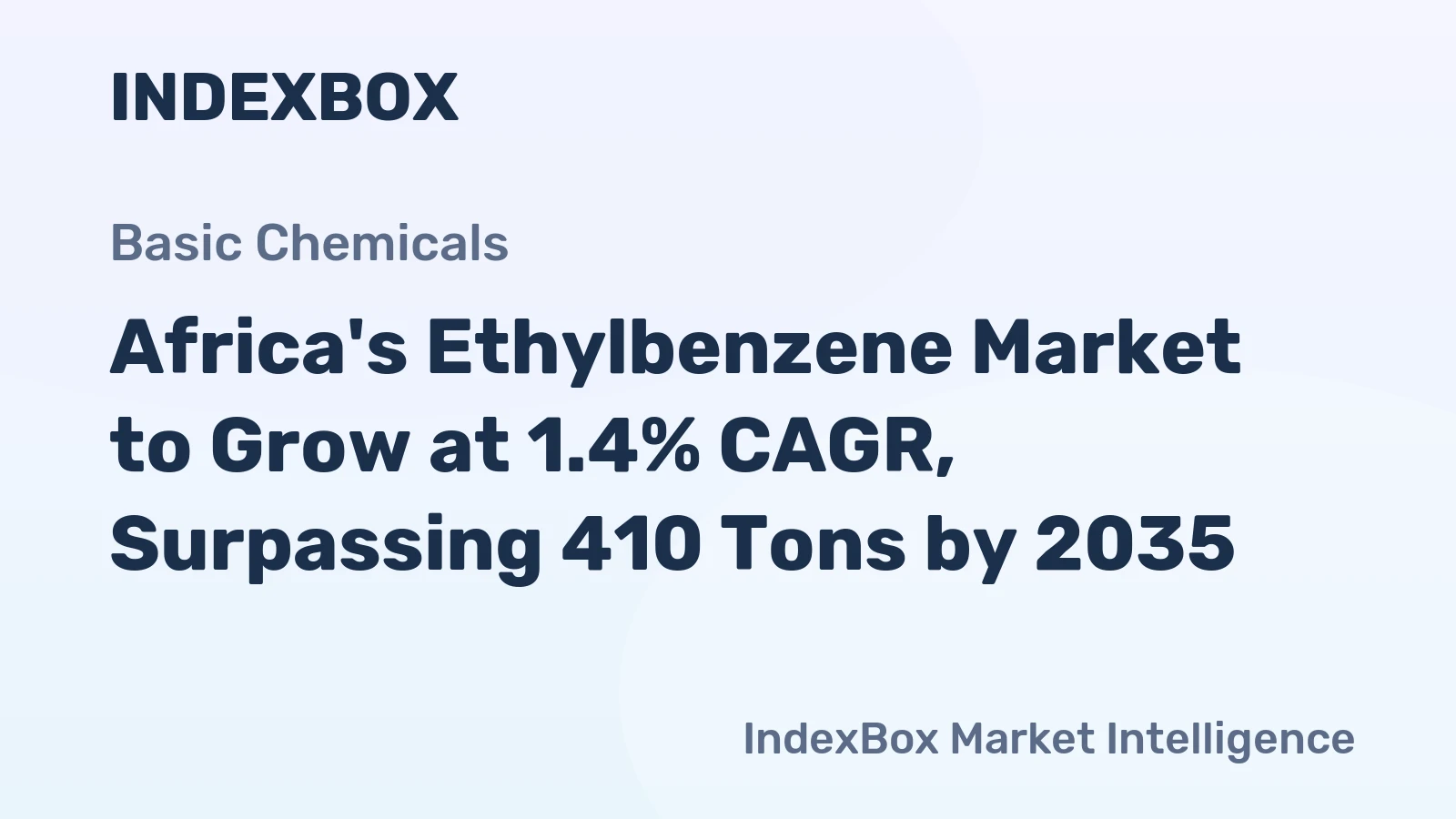 Africa's Ethylbenzene Market to Grow at 1.4% CAGR, Surpassing 410 Tons by 2035