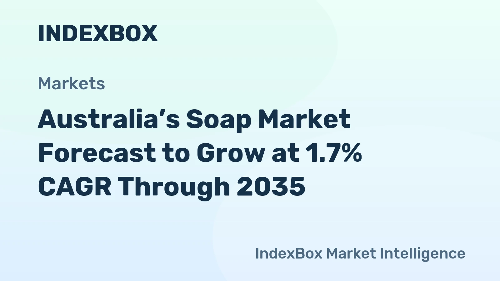 Australia’s Soap Market Forecast to Grow at 1.7% CAGR Through 2035