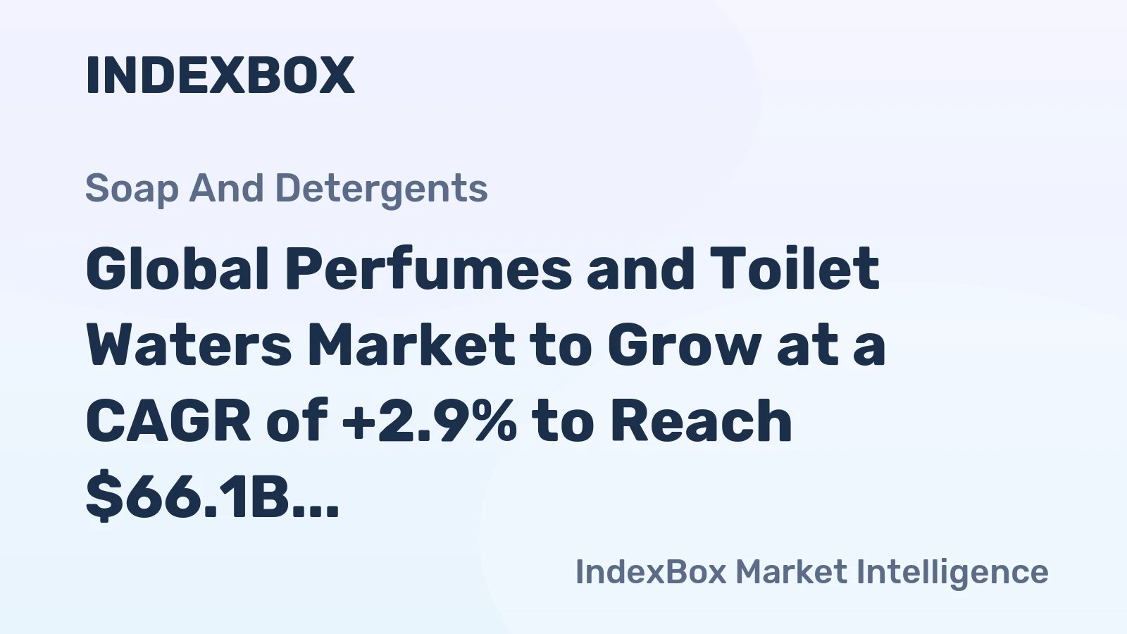 Global Perfumes and Toilet Waters Market to Grow at a CAGR of +2.9% to Reach $66.1B by 2035