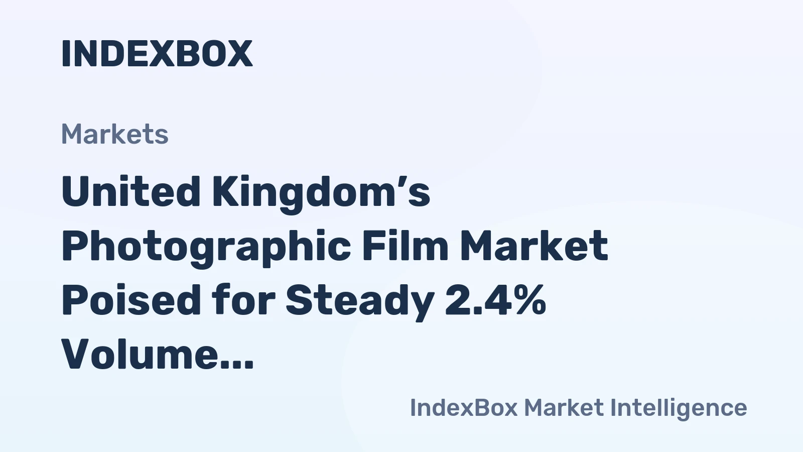 United Kingdom’s Photographic Film Market Poised for Steady 2.4% Volume CAGR Growth Through 2035