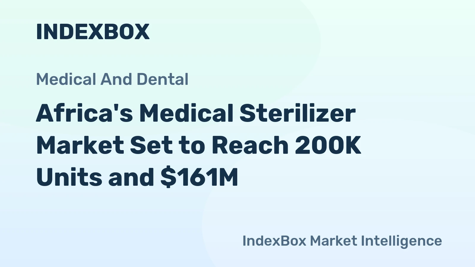 Africa's Medical Sterilizer Market Set to Reach 200K Units and $161M