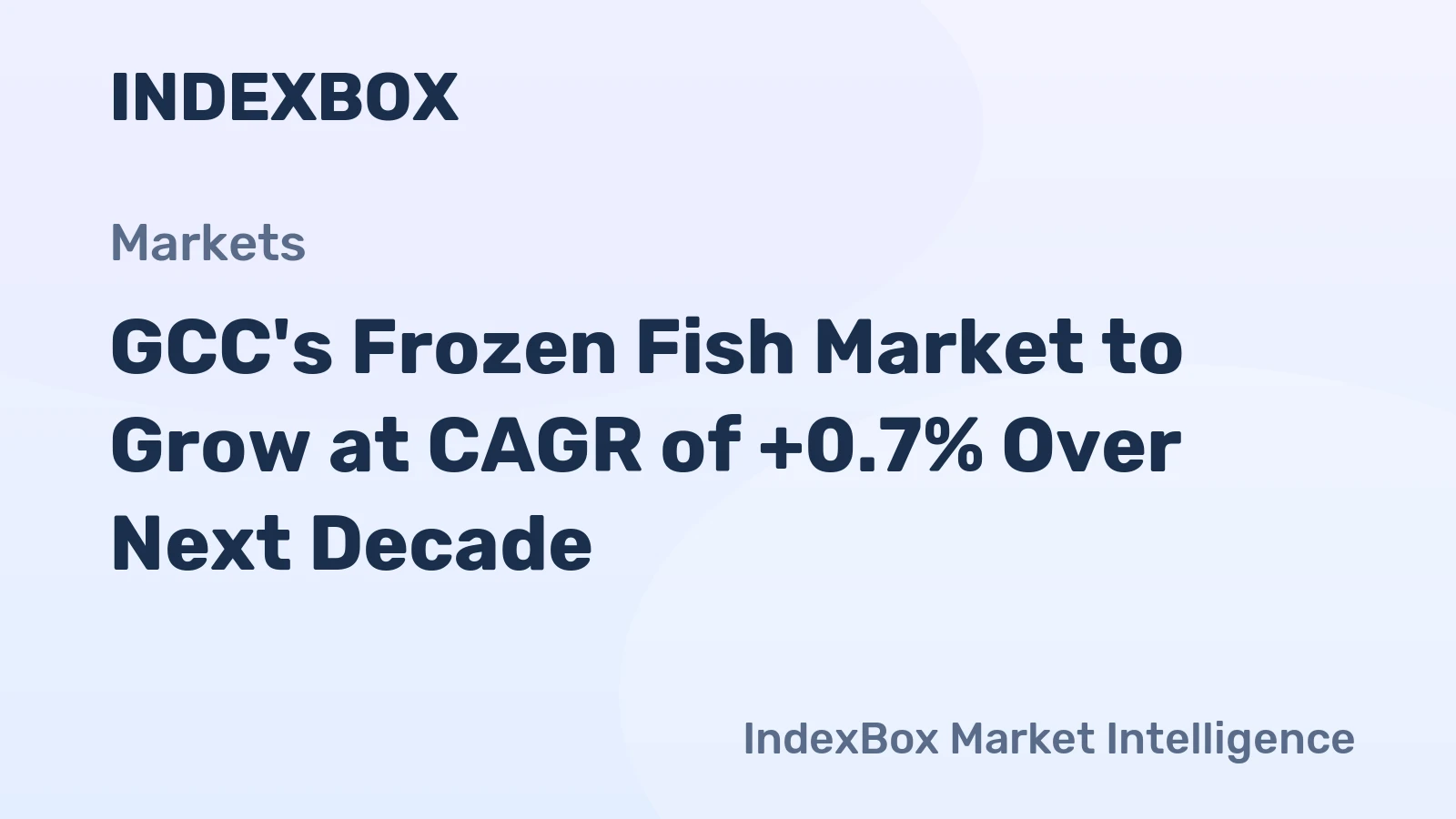 GCC's Frozen Fish Market to Grow at CAGR of +0.7% Over Next Decade