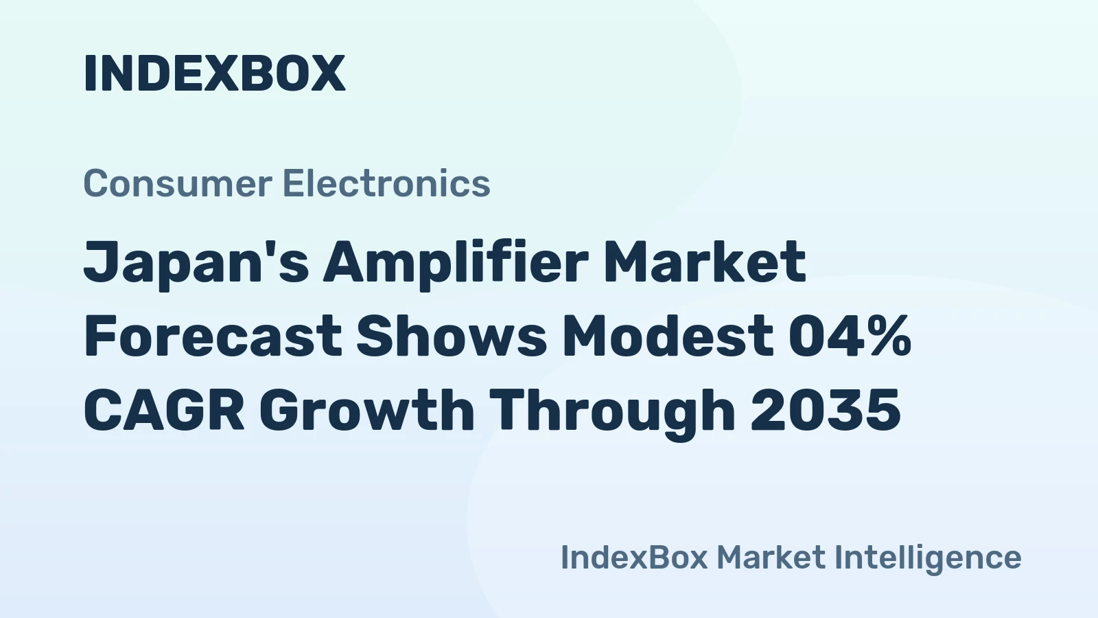 Japan's Amplifier Market Forecast Shows Modest 04% CAGR Growth Through 2035