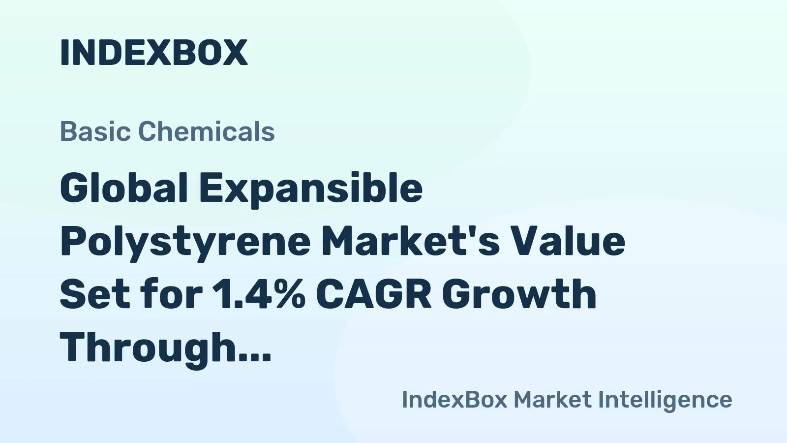 Global Expansible Polystyrene Market's Value Set for 1.4% CAGR Growth Through 2035