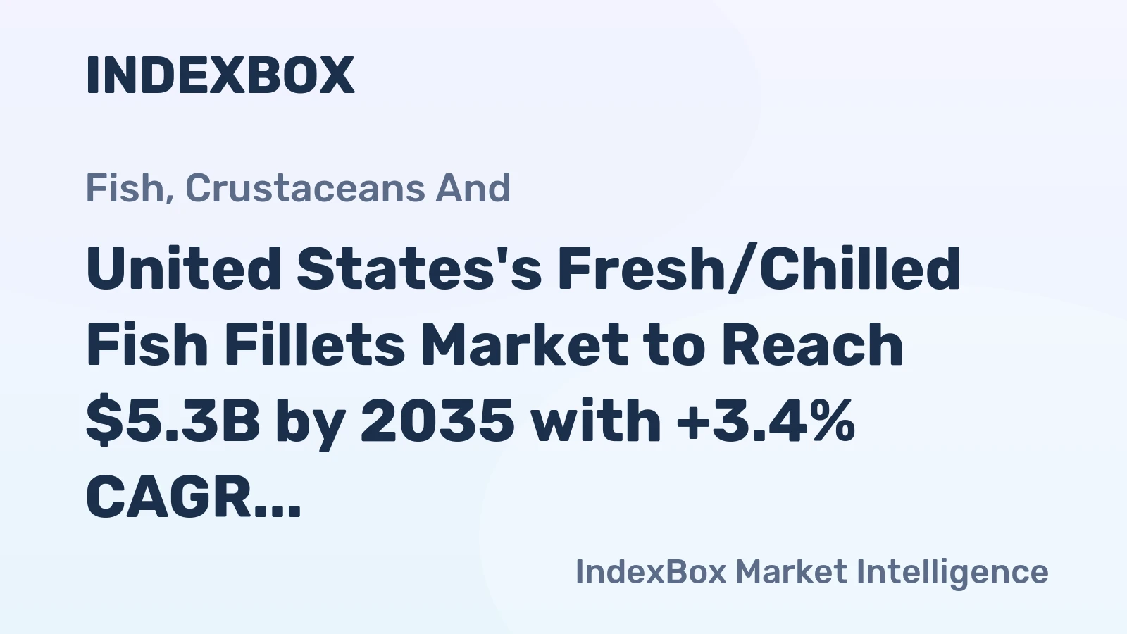 United States's Fresh/Chilled Fish Fillets Market to Reach $5.3B by 2035 with +3.4% CAGR