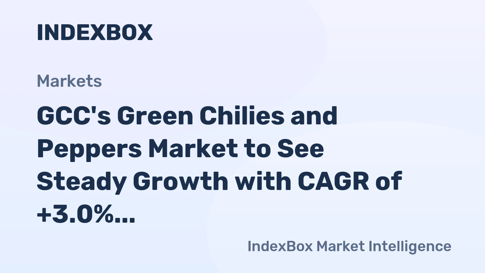GCC's Green Chilies and Peppers Market to See Steady Growth with CAGR of +3.0% by 2035