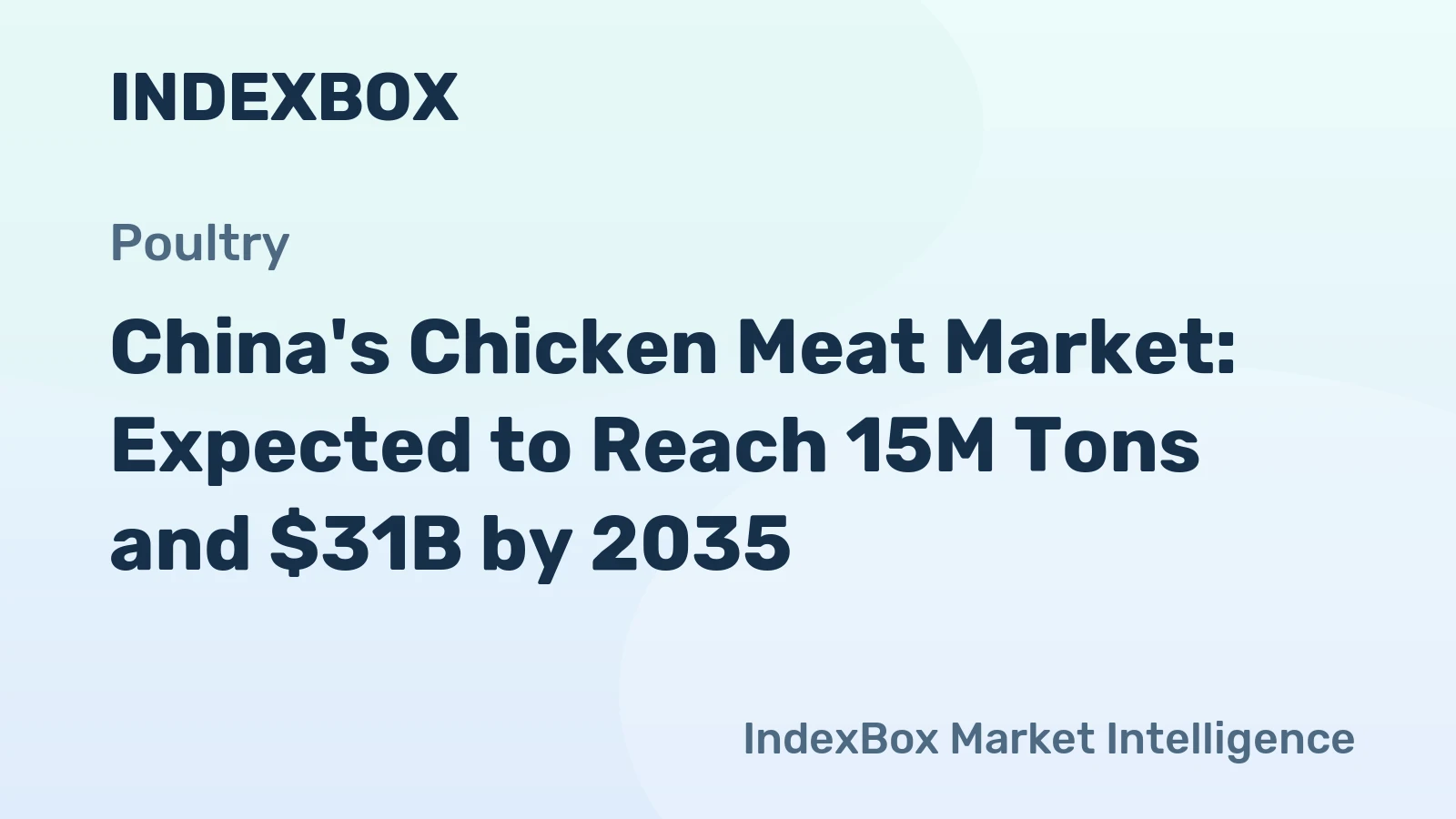 China's Chicken Meat Market: Expected to Reach 15M Tons and $31B by 2035