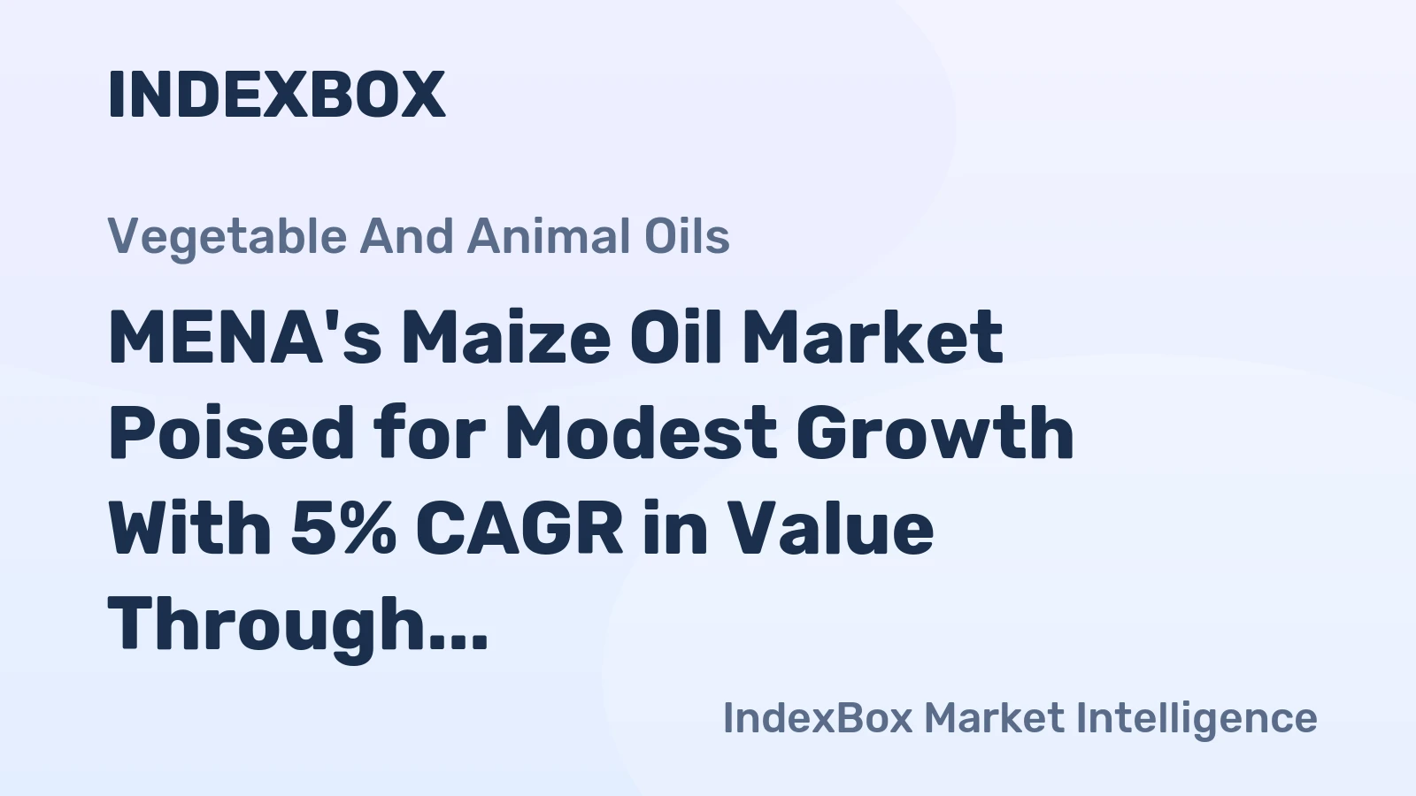 MENA's Maize Oil Market Poised for Modest Growth With 5% CAGR in Value Through 2035