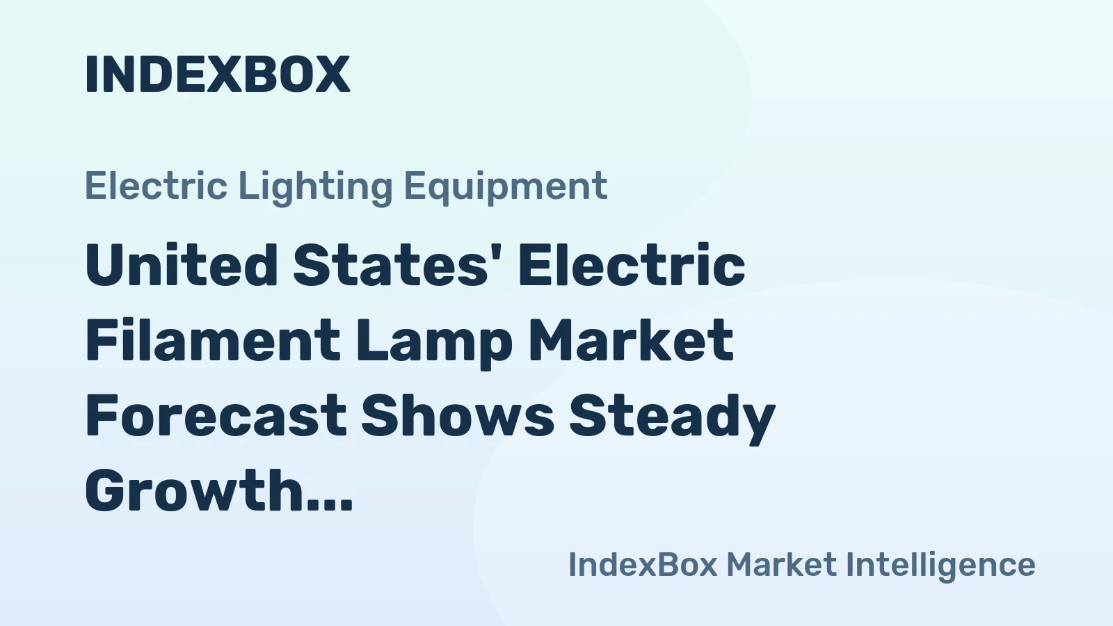 United States' Electric Filament Lamp Market Forecast Shows Steady Growth with 3.1% CAGR in Value