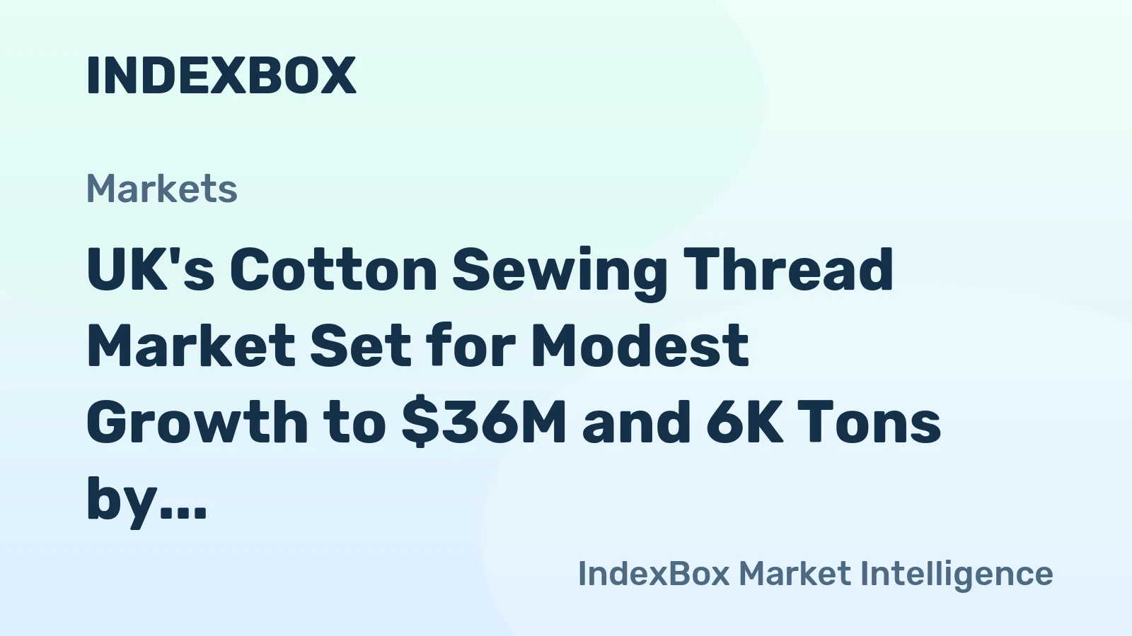 UK's Cotton Sewing Thread Market Set for Modest Growth to $36M and 6K Tons by 2035