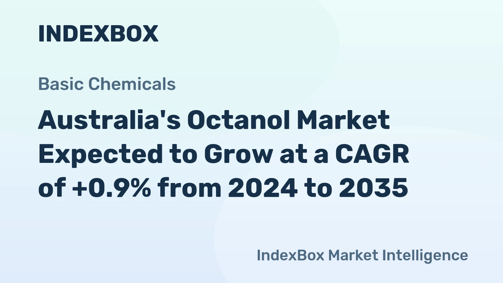 Australia's Octanol Market Expected to Grow at a CAGR of +0.9% from 2024 to 2035