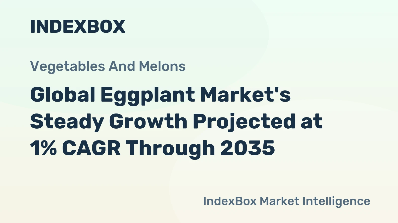Global Eggplant Market's Steady Growth Projected at 1% CAGR Through 2035