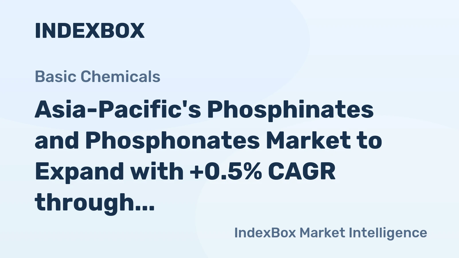 Asia-Pacific's Phosphinates and Phosphonates Market to Expand with +0.5% CAGR through 2035