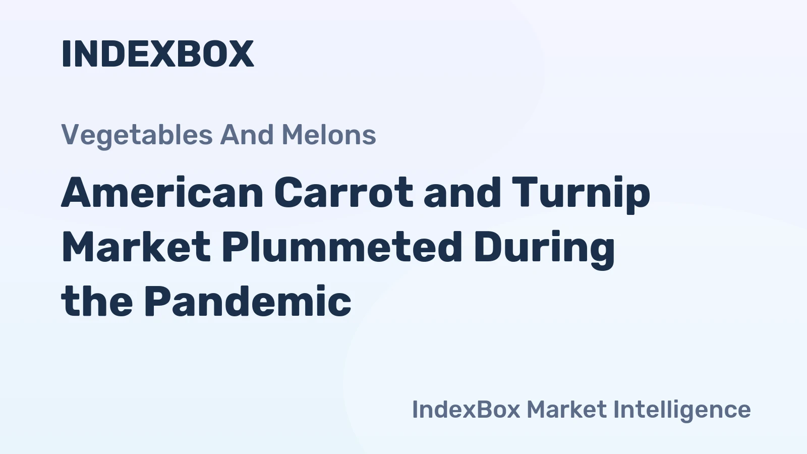 American Carrot and Turnip Market Plummeted During the Pandemic