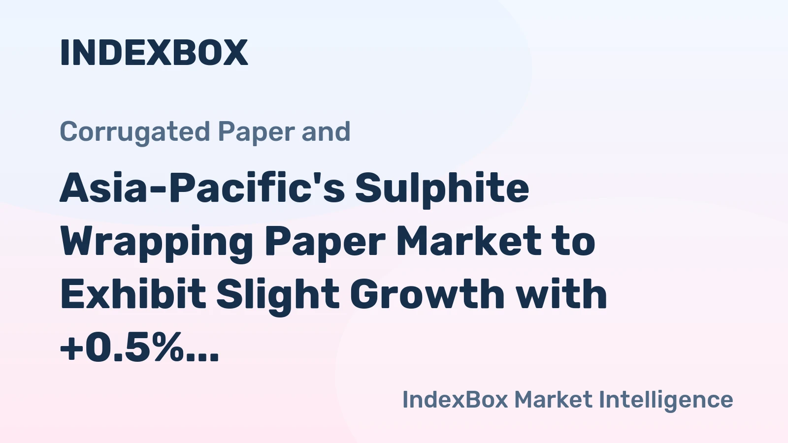 Asia-Pacific's Sulphite Wrapping Paper Market to Exhibit Slight Growth with +0.5% CAGR over the Next Decade