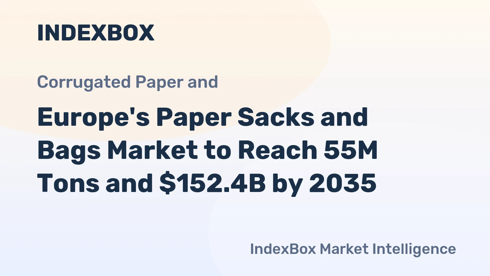 Europe's Paper Sacks and Bags Market to Reach 55M Tons and $152.4B by 2035