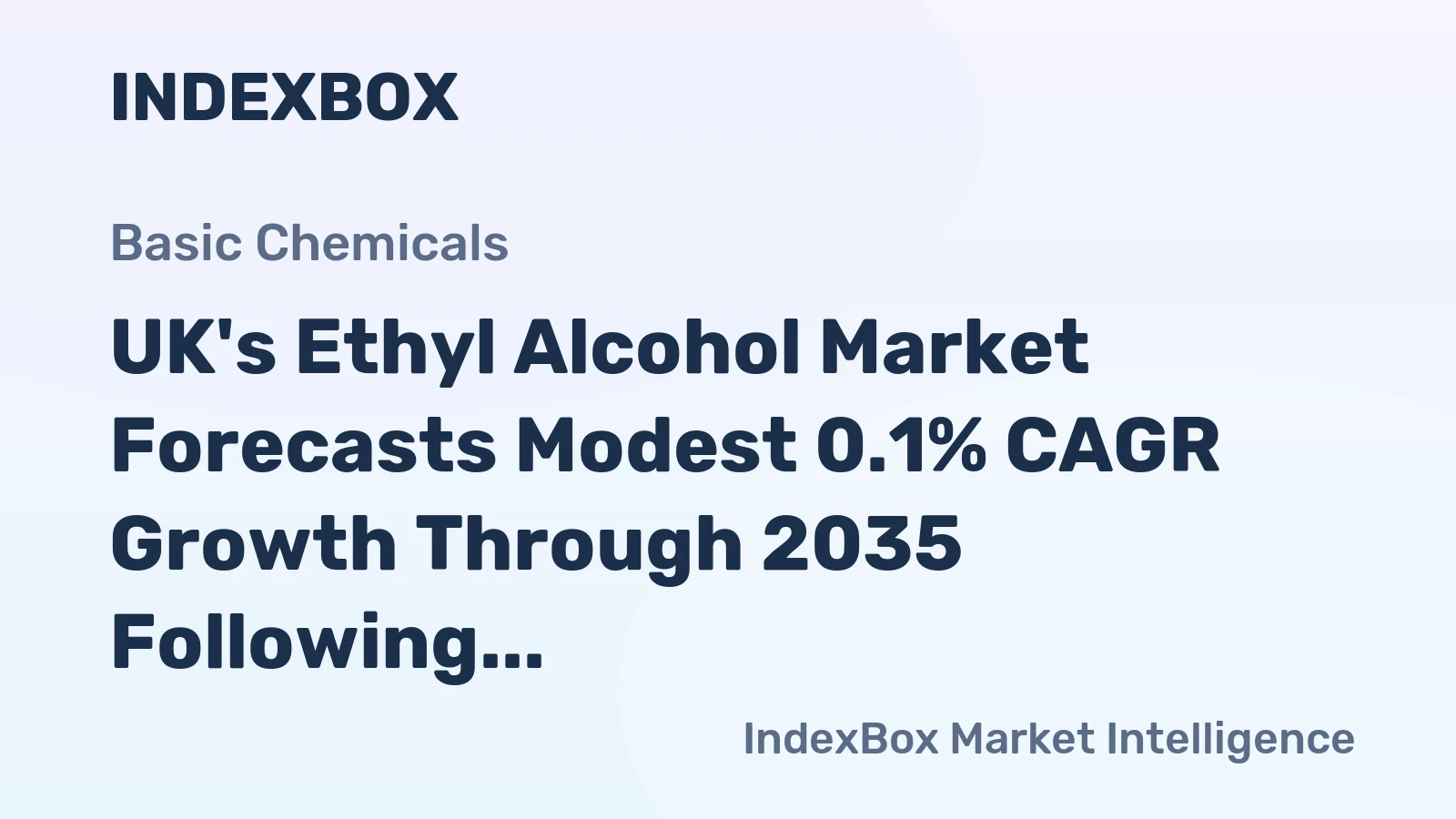 UK's Ethyl Alcohol Market Forecasts Modest 0.1% CAGR Growth Through 2035 Following 2024 Consumption Decline