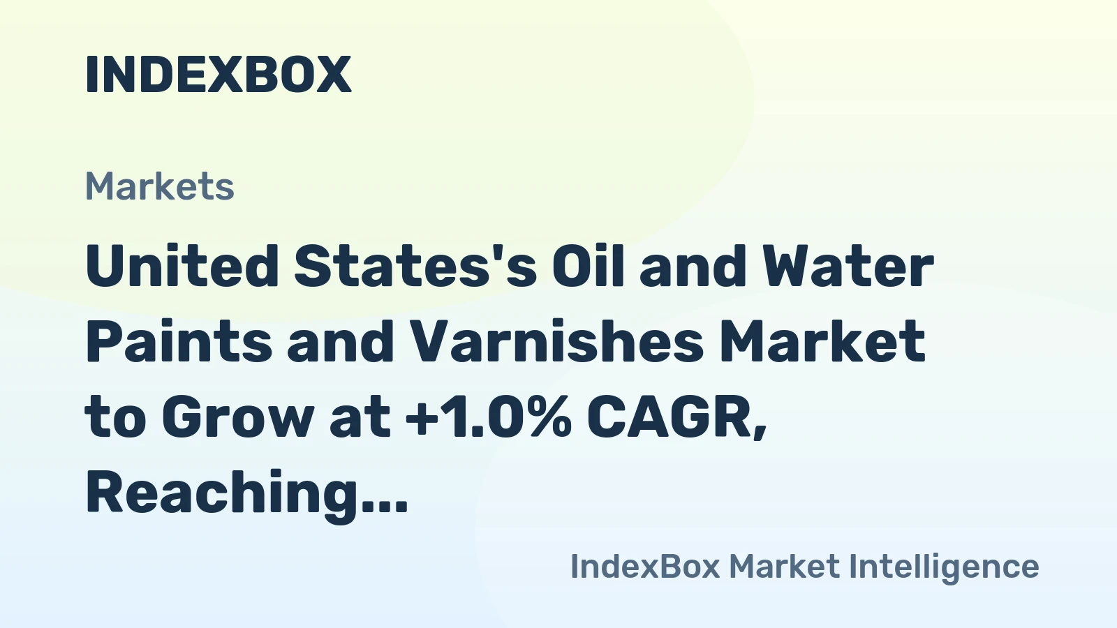 United States's Oil and Water Paints and Varnishes Market to Grow at +1.0% CAGR, Reaching 186K Tons by 2035