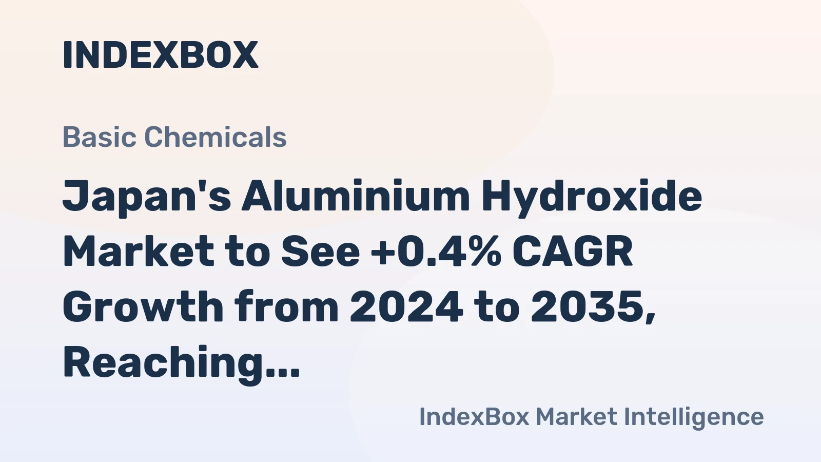 Japan's Aluminium Hydroxide Market to See +0.4% CAGR Growth from 2024 to 2035, Reaching $235M