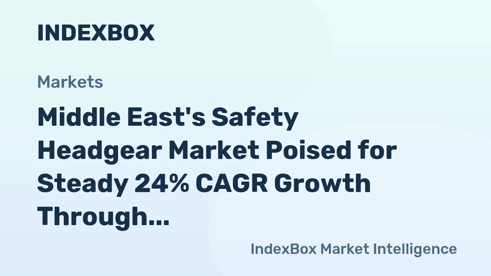 Middle East's Safety Headgear Market Poised for Steady 24% CAGR Growth Through 2035