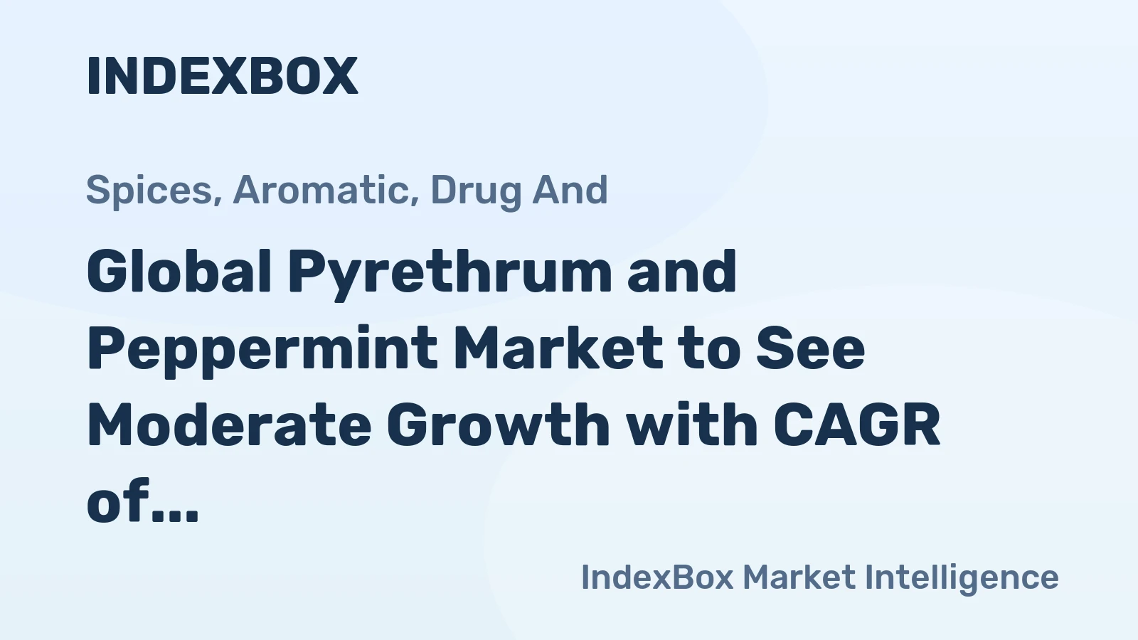 Global Pyrethrum and Peppermint Market to See Moderate Growth with CAGR of +1.0% from 2024 to 2035, Reaching $5.2B by the End of 2035