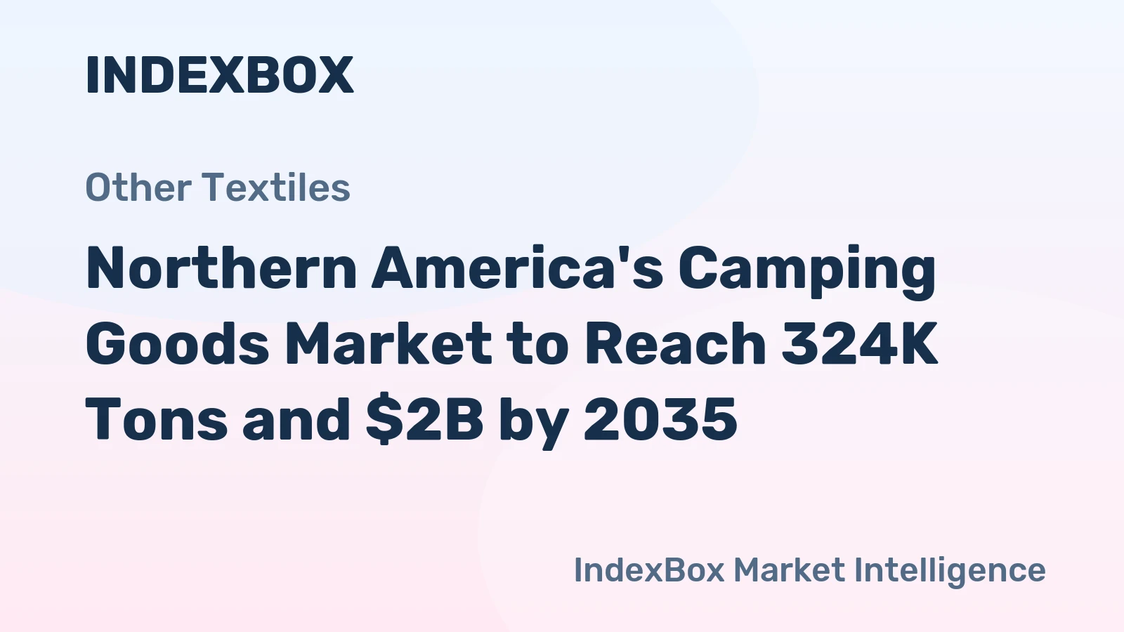 Northern America's Camping Goods Market to Reach 324K Tons and $2B by 2035