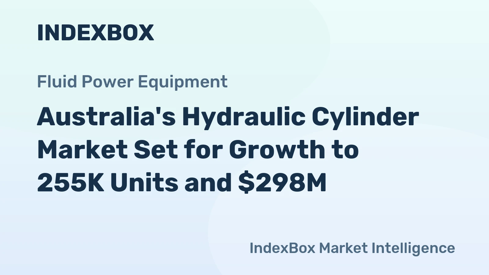 Australia's Hydraulic Cylinder Market Set for Growth to 255K Units and $298M