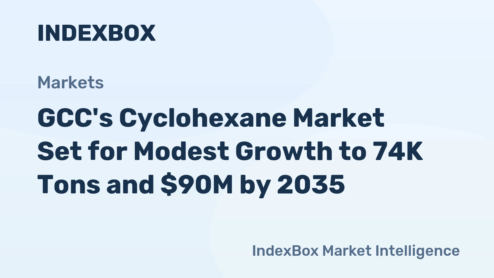 GCC's Cyclohexane Market Set for Modest Growth to 74K Tons and $90M by 2035