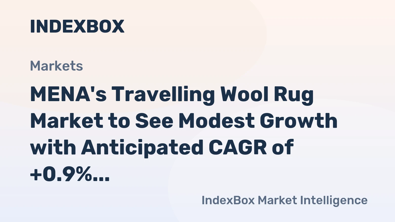 MENA's Travelling Wool Rug Market to See Modest Growth with Anticipated CAGR of +0.9% from 2024 to 2035