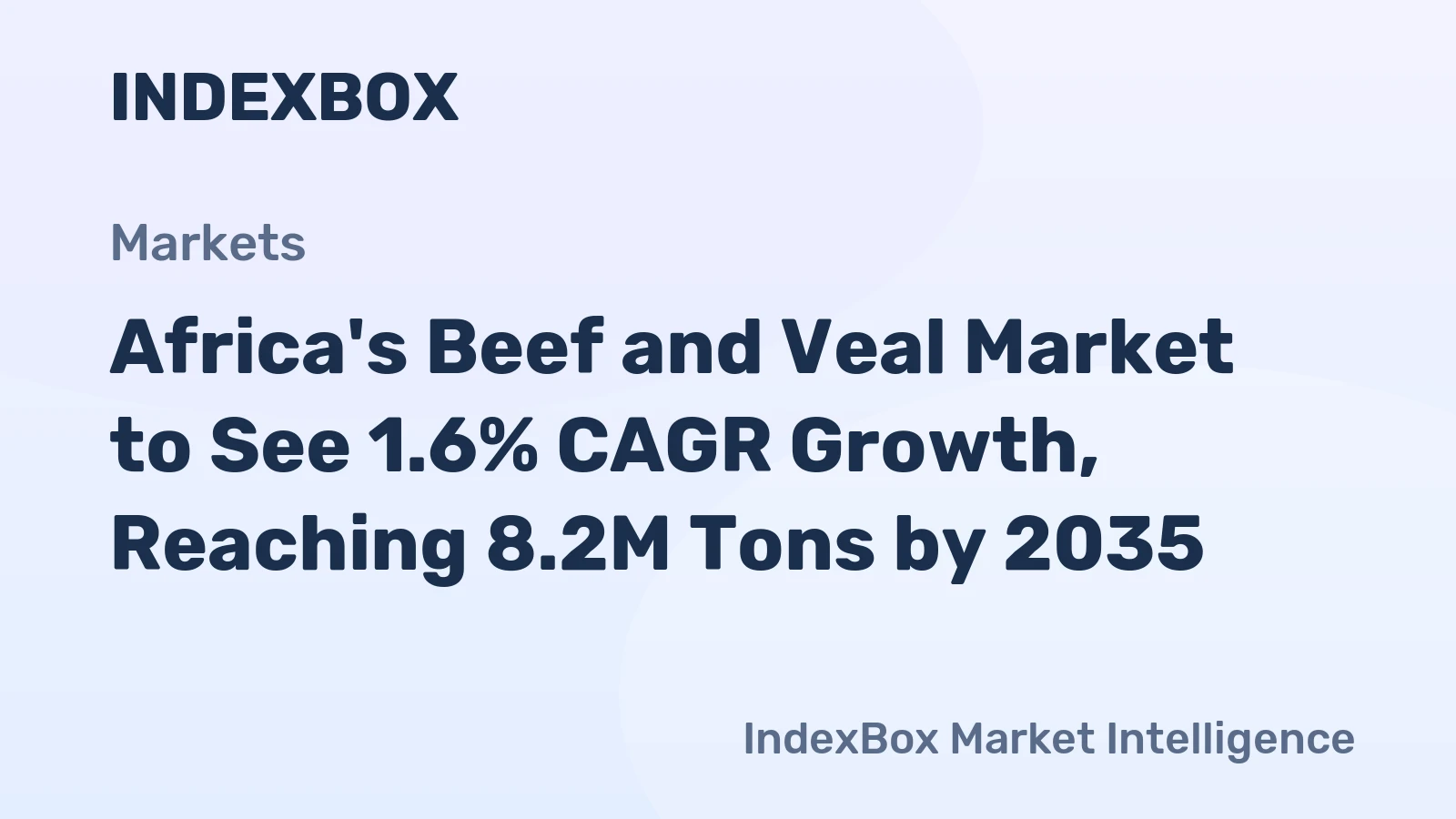 Africa's Beef and Veal Market to See 1.6% CAGR Growth, Reaching 8.2M Tons by 2035