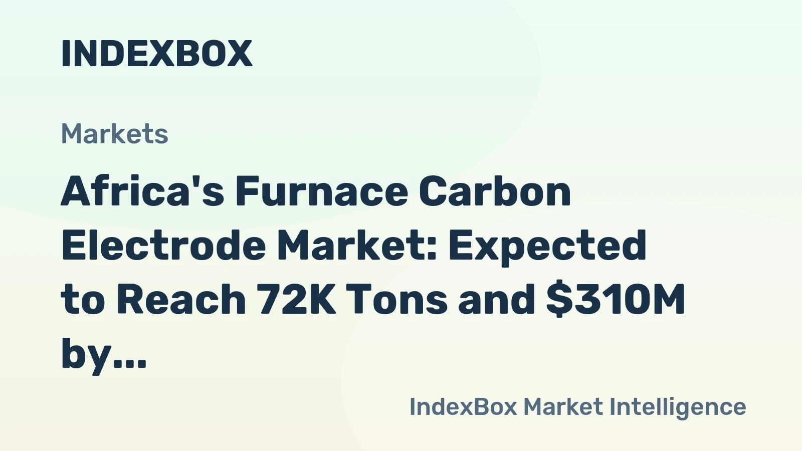 Africa's Furnace Carbon Electrode Market: Expected to Reach 72K Tons and $310M by 2035