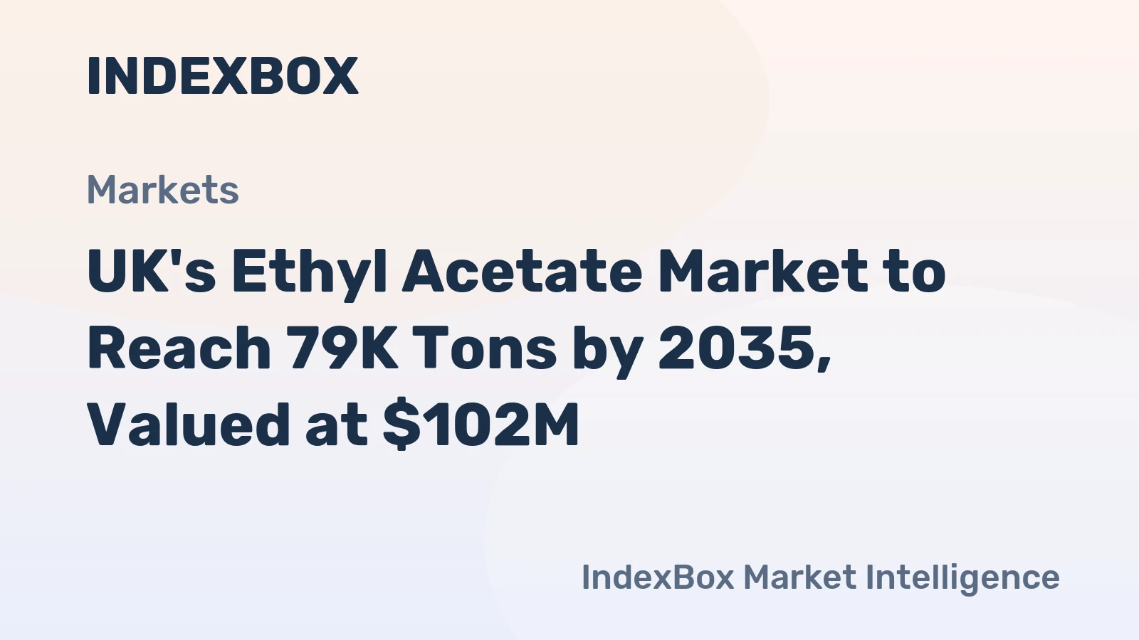 UK's Ethyl Acetate Market to Reach 79K Tons by 2035, Valued at $102M