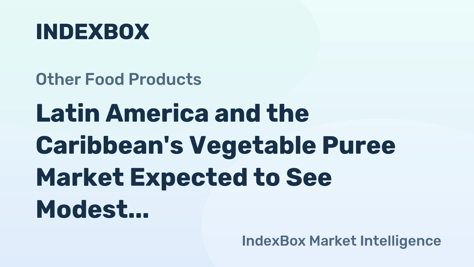 Latin America and the Caribbean's Vegetable Puree Market Expected to See Modest Growth with Volume Reaching 2K Tons and Value Reaching $6.1M by 2035