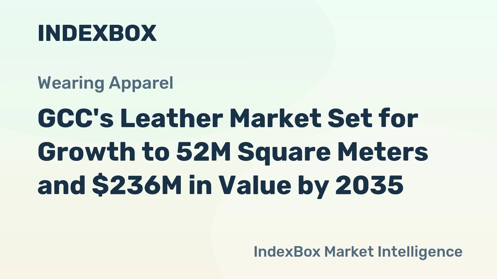 GCC's Leather Market Set for Growth to 52M Square Meters and $236M in Value by 2035