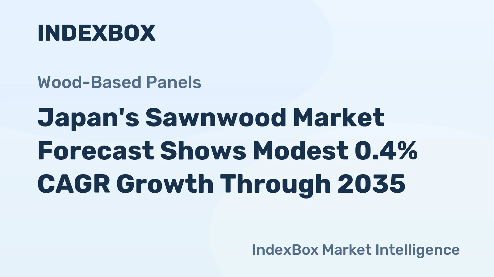 Japan's Sawnwood Market Forecast Shows Modest 0.4% CAGR Growth Through 2035