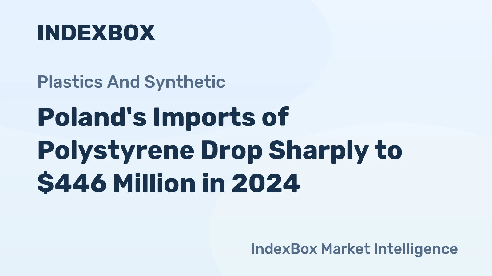 Poland's Imports of Polystyrene Drop Sharply to $446 Million in 2024