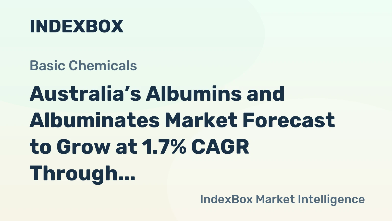 Australia’s Albumins and Albuminates Market Forecast to Grow at 1.7% CAGR Through 2035
