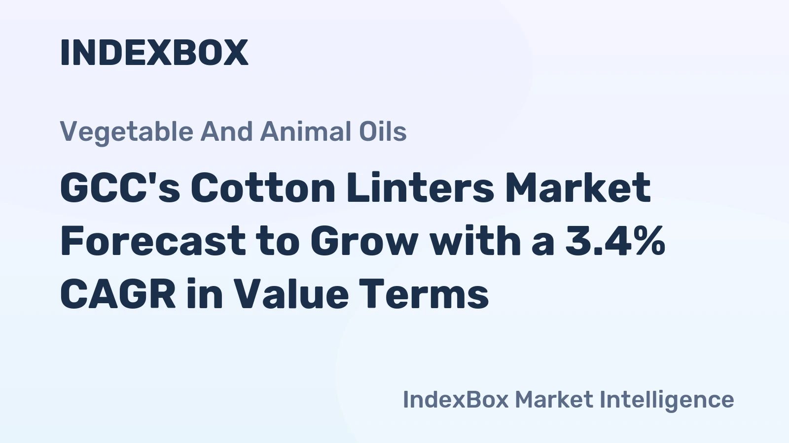 GCC's Cotton Linters Market Forecast to Grow with a 3.4% CAGR in Value Terms