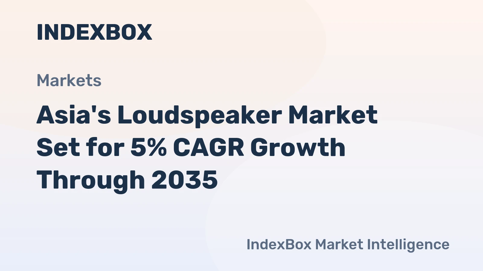 Asia's Loudspeaker Market Set for 5% CAGR Growth Through 2035