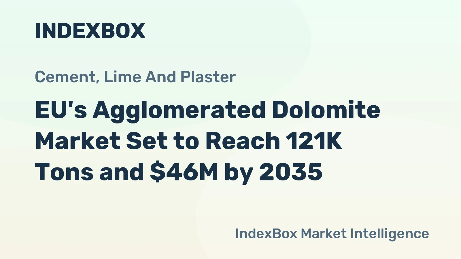 EU's Agglomerated Dolomite Market Set to Reach 121K Tons and $46M by 2035