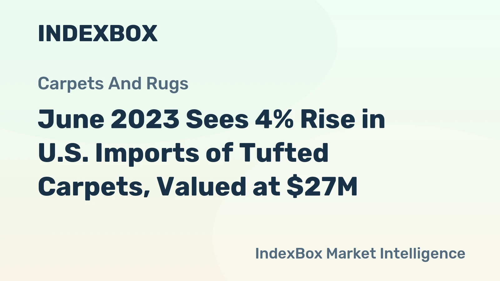 June 2023 Sees 4% Rise in U.S. Imports of Tufted Carpets, Valued at $27M