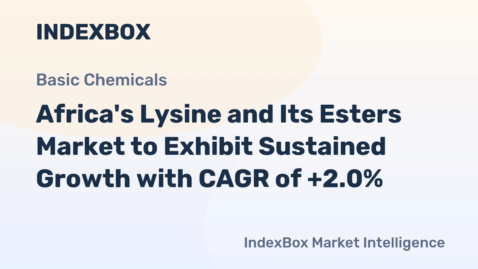 Africa's Lysine and Its Esters Market to Exhibit Sustained Growth with CAGR of +2.0%