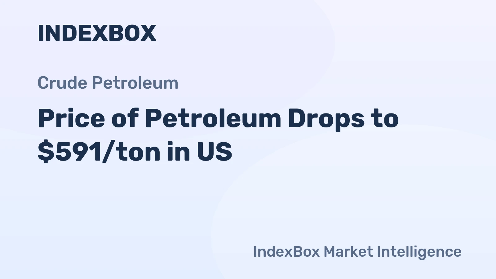 Price of Petroleum Drops to $591/ton in US