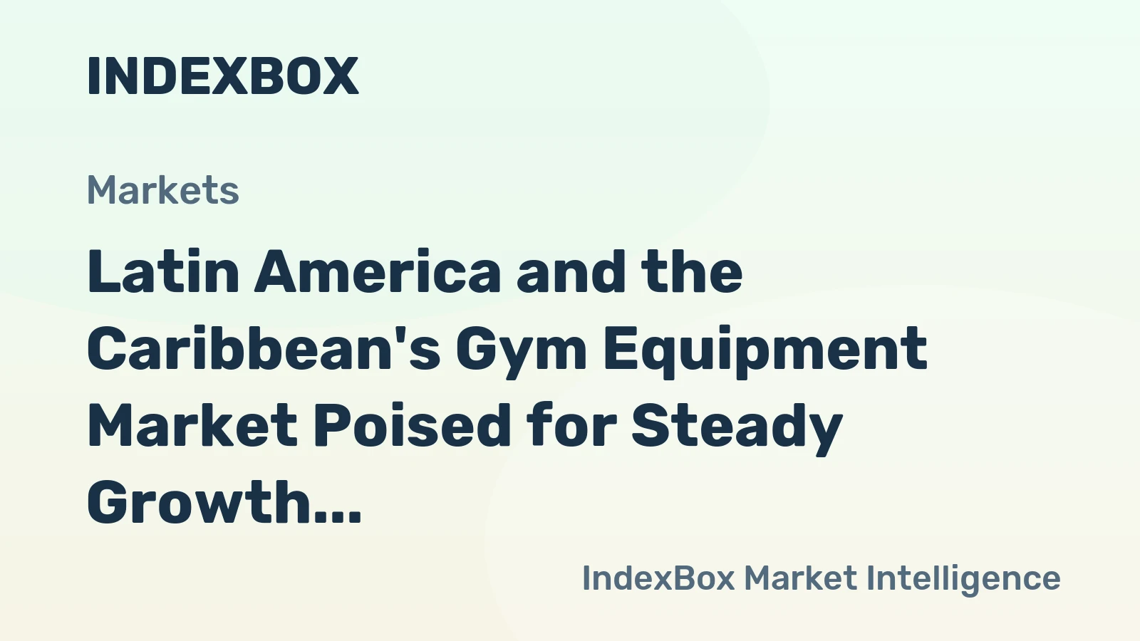 Latin America and the Caribbean's Gym Equipment Market Poised for Steady Growth with a 3.9% CAGR in Value
