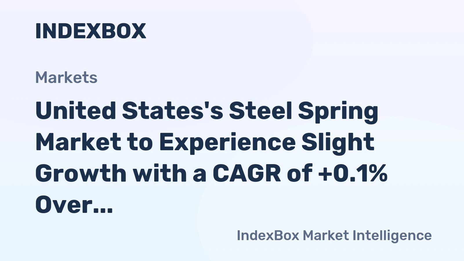 United States's Steel Spring Market to Experience Slight Growth with a CAGR of +0.1% Over Next Decade
